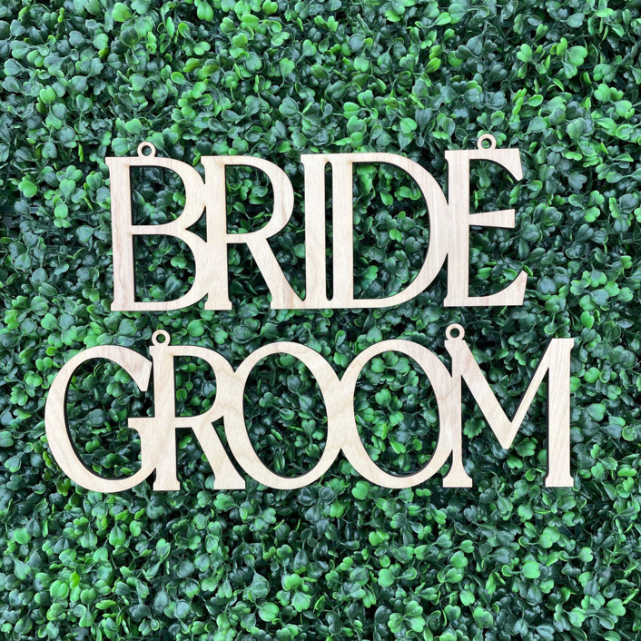 Bride + Groom ii - Chair Decor | Birch Wood Aisle and Chair Decor by ...