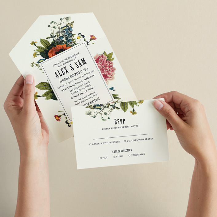 Vintage Garden Invite All-in-One Wedding Invitations by Alisa Wismer ...