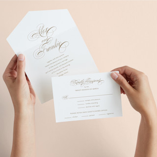 Graceful and Grand All-in-One Wedding Invitations... | Minted