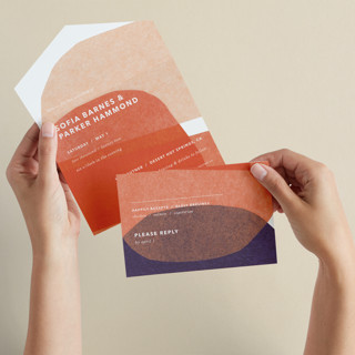 tissue texture All-in-One Wedding Invitations by C... | Minted