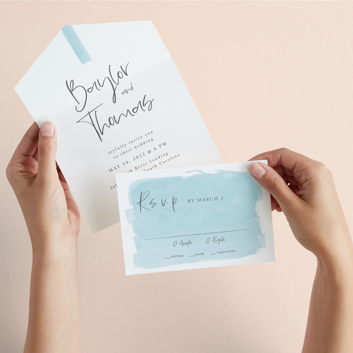So Delightful All-in-One Wedding Invitations by Erika Firm | Minted