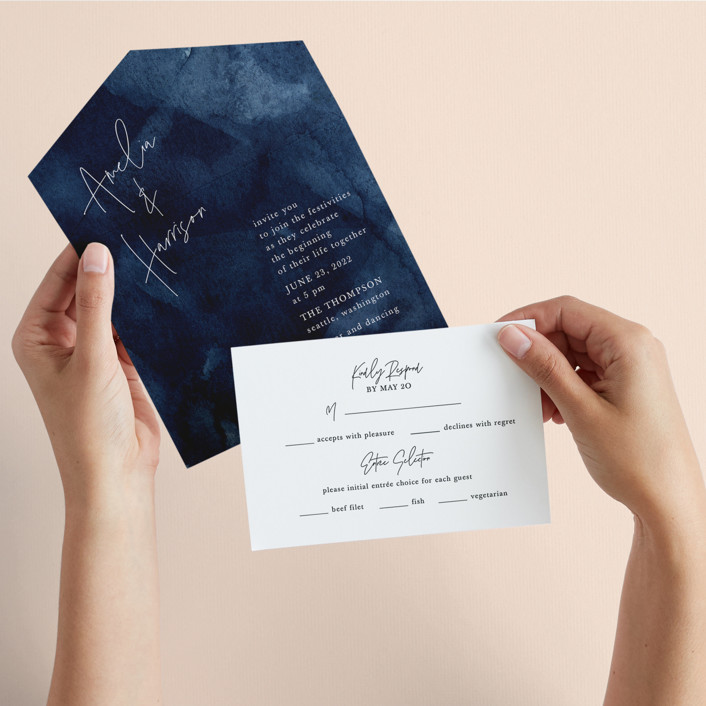 Plain and Simple All-in-One Wedding Invitations by Chris Griffith | Minted