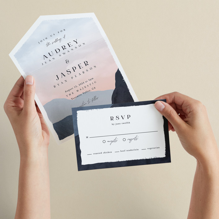 scene All-in-One Wedding Invitations by Pixel and Hank | Minted