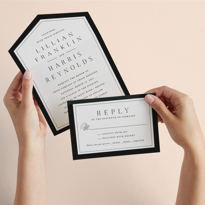 Cambridge All-in-One Wedding Invitations by Amy Kross | Minted