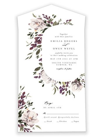 iliya All-in-One Wedding Invitations by Itsy Belle Studio | Minted