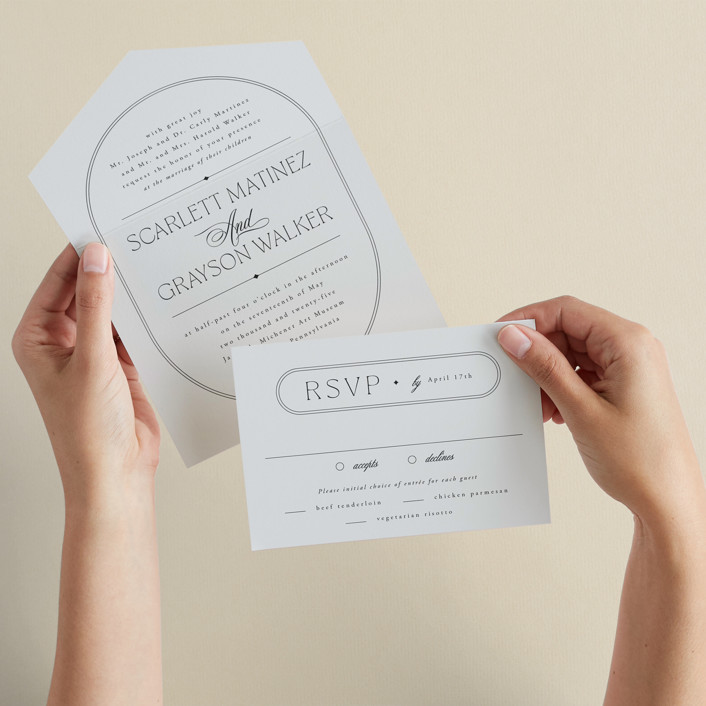 Capsule All-in-One Wedding Invitations by Everett Paper Goods | Minted