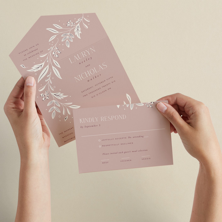 Moment All-in-One Wedding Invitations by Erin German | Minted
