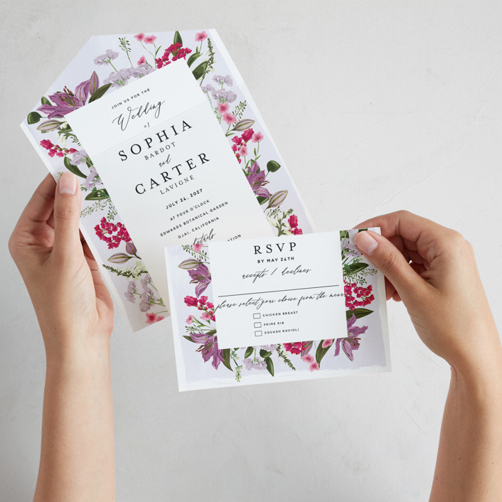Gather All-in-One Wedding Invitations by Susan Moyal | Minted