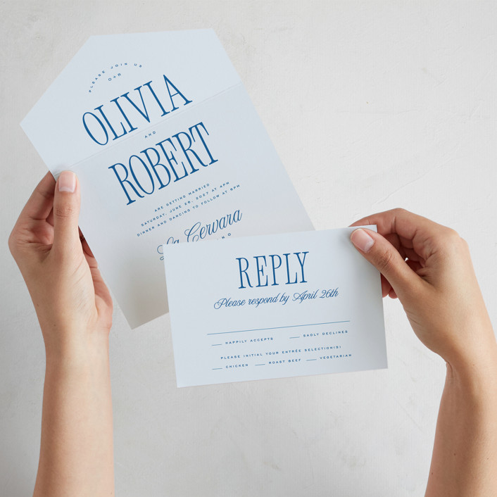 Riviera All-in-One Wedding Invitations by Kelly Schmidt | Minted