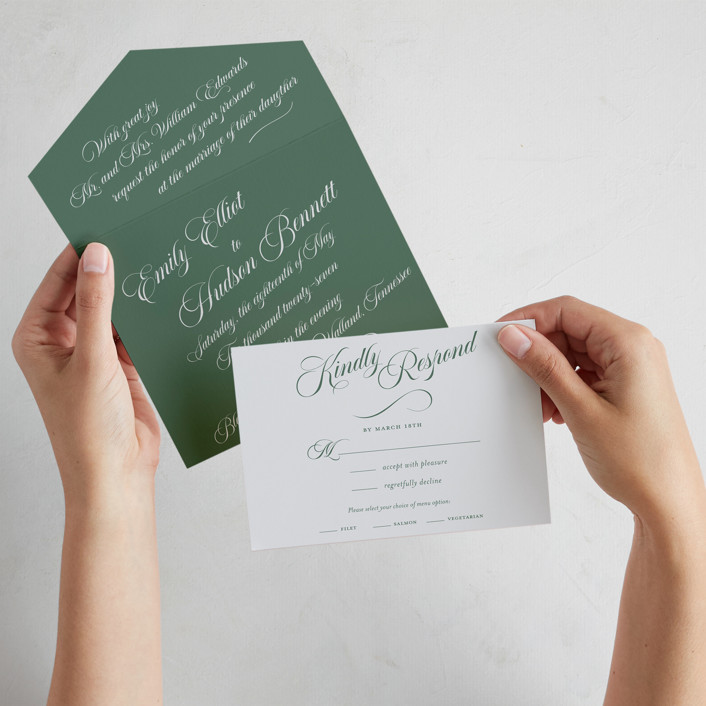 Enchanted All-in-One Wedding Invitations by Alston Foster | Minted