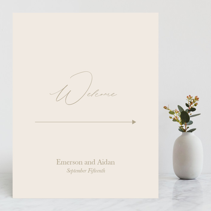 Scripted Names Large Custom Signs by Hooray Creative | Minted
