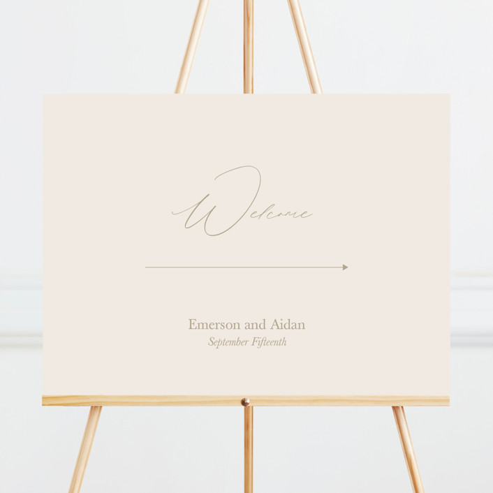 Scripted Names Large Custom Signs by Hooray Creative | Minted