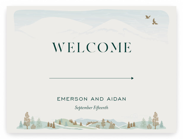 Mountaintop Large Custom Signs by Paper Sun Studio | Minted