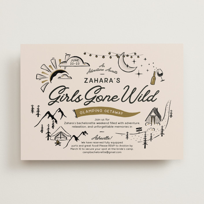 Girls Gone Wild Bachelorette Party Invitations by Kelsey Mucci | Minted