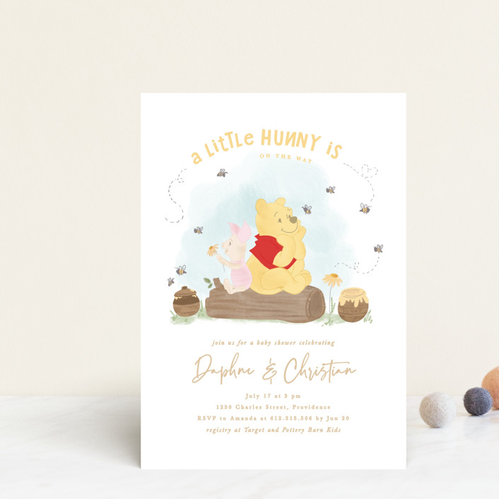 Disney's Winnie The Pooh a little hunny Baby Shower Postcards by Creo ...
