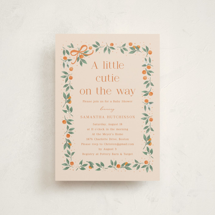 Cutie Frame Baby Shower Postcards by frau brandt | Minted