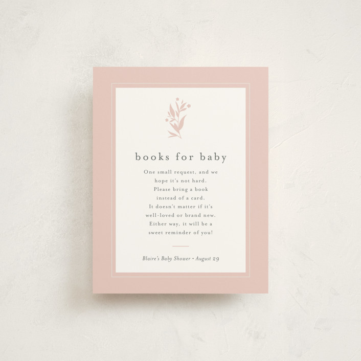 Delicate Bloom Baby Shower Insert Cards by Jessica Williams | Minted
