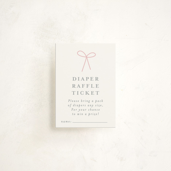 Bow Brolly Mini Baby Shower Insert Cards by Angela Thompson | Minted
