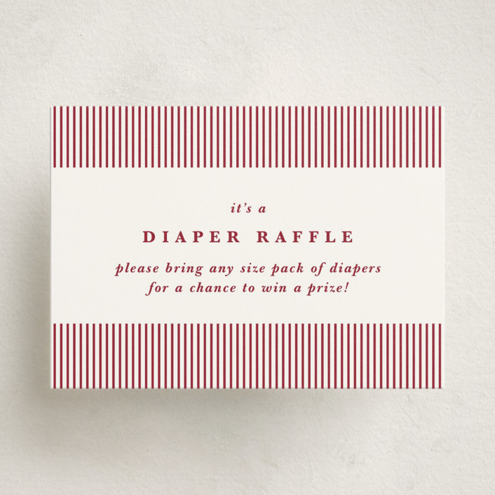 Classic Cherries Mini Baby Shower Insert Cards by Charter Oaks Creative ...