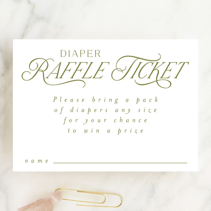 Swan Princess Mini Baby Shower Insert Cards by Jenna Holcomb | Minted