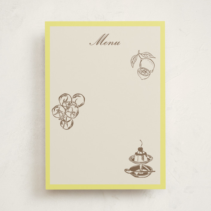 Campania Fill-In Menus by Megan Davis | Minted