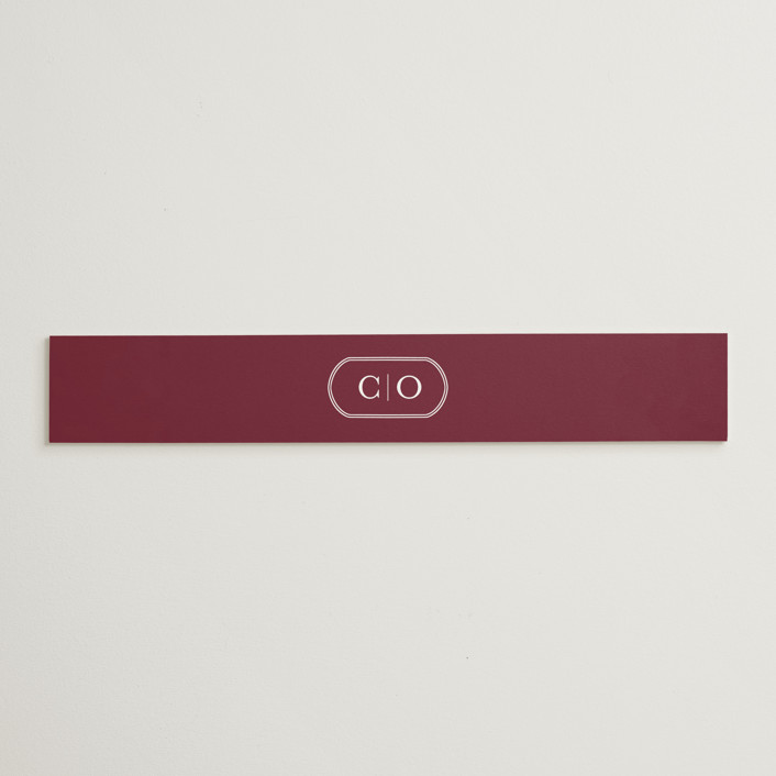 Garland Monogram Belly Bands by Angela Marzuki | Minted