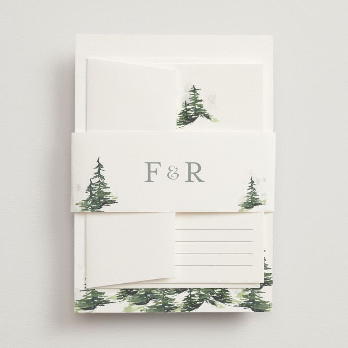 On the Slopes Belly Bands by Mere Paper | Minted