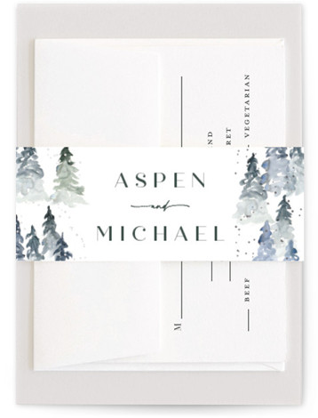 Mountain Mist Foil-Pressed Belly Bands by Holly Whitcomb | Minted