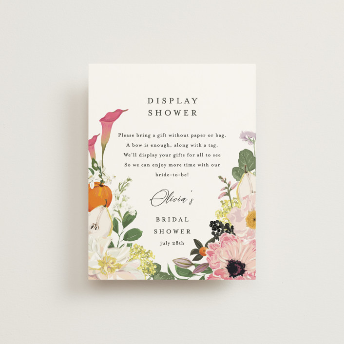 Enchanted Bridal Shower Insert Cards by Susan Moyal | Minted