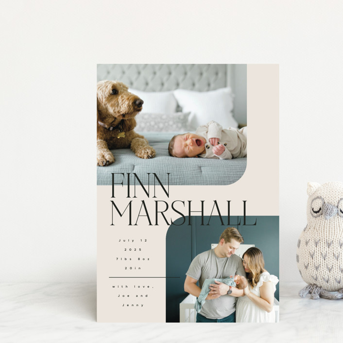 Happy Overlay Birth Announcement Postcards by Kelly Schmidt | Minted
