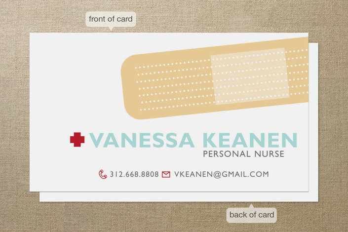 Band Aid Business Cards by Sheila Sunaryo | Minted