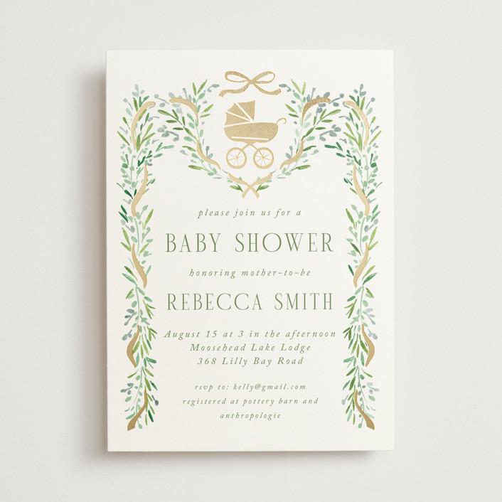 Little Bebe Foil-Pressed Baby Shower Invitations by Petra Kern | Minted
