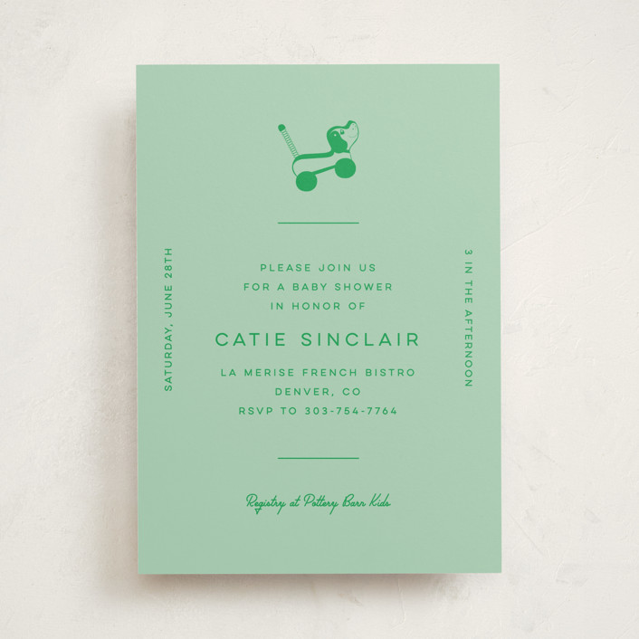 Vintage Classic Baby Shower Invitations by Jen Ramsey | Minted