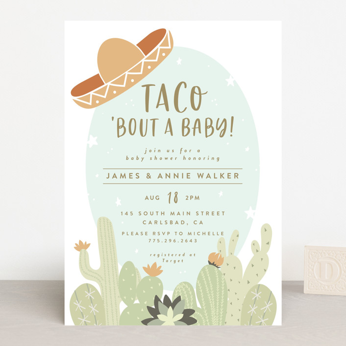 Nacho Baby Baby Shower Invitations by Joanna Griffin | Minted