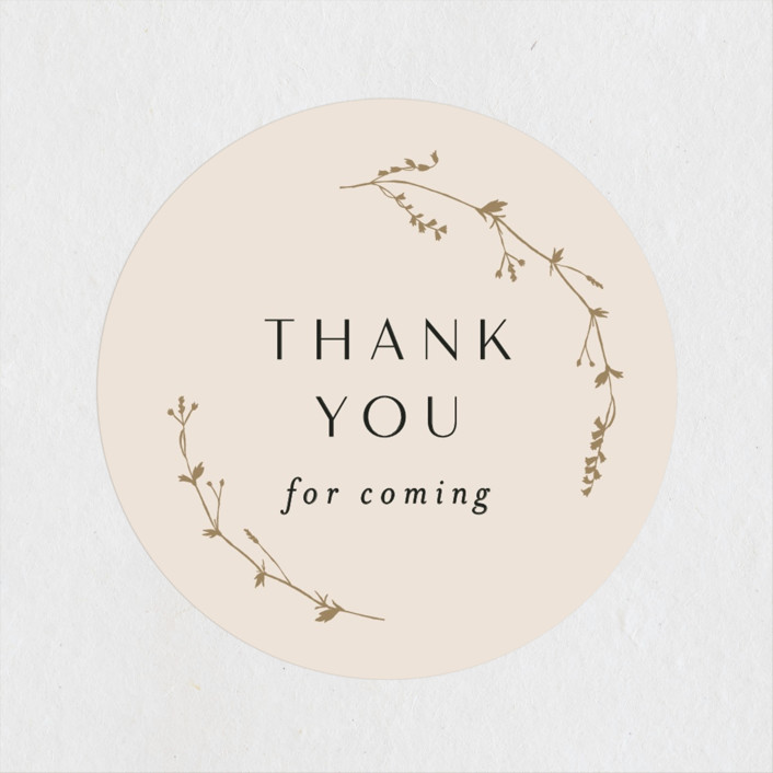 Vine Wrap Bridal Shower Favor Stickers by Amy Kross | Minted