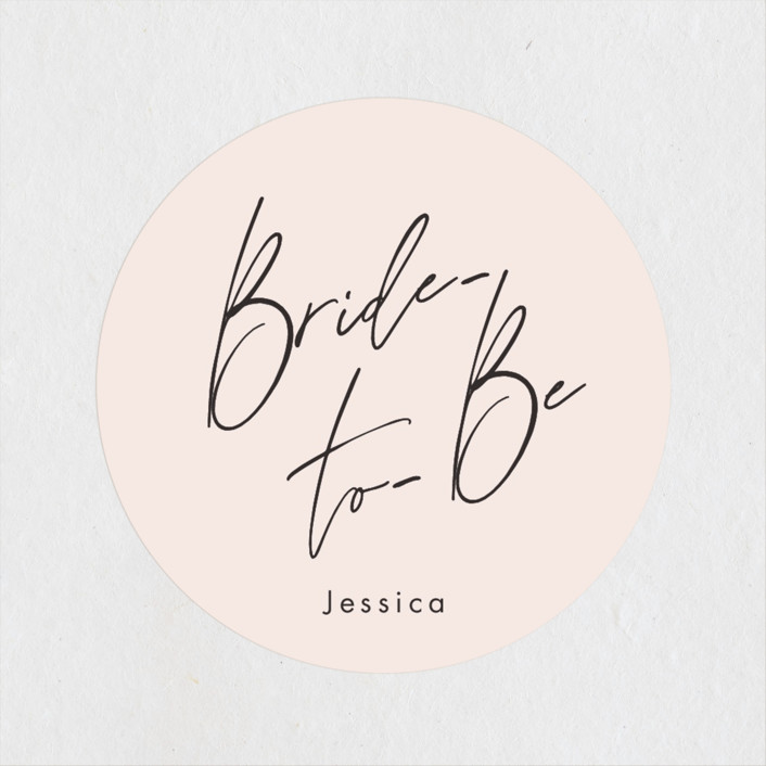 Jot It Down Bridal Shower Favor Stickers by Amy Payne | Minted