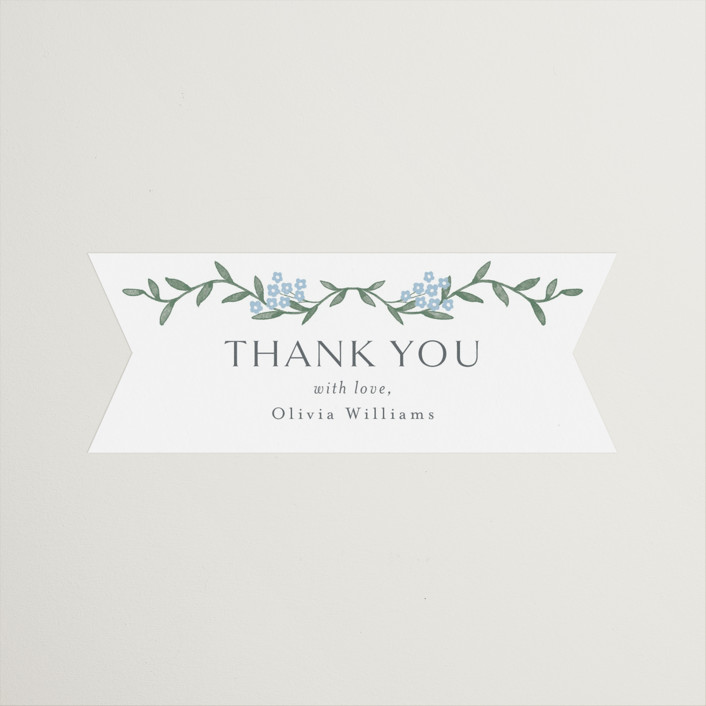 simple garland Bridal Shower Favor Stickers by Christy Hy Lee | Minted