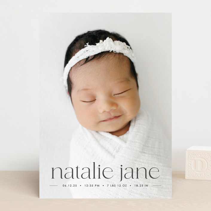 Announcing Baby Birth Announcements by Erin Deegan | Minted