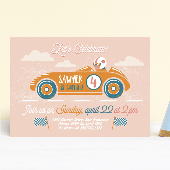 Speed time Children's Birthday Party Invitations by Igor | Minted
