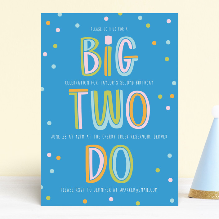 Two Do Children's Birthday Party Invitations by Jenna Holcomb | Minted