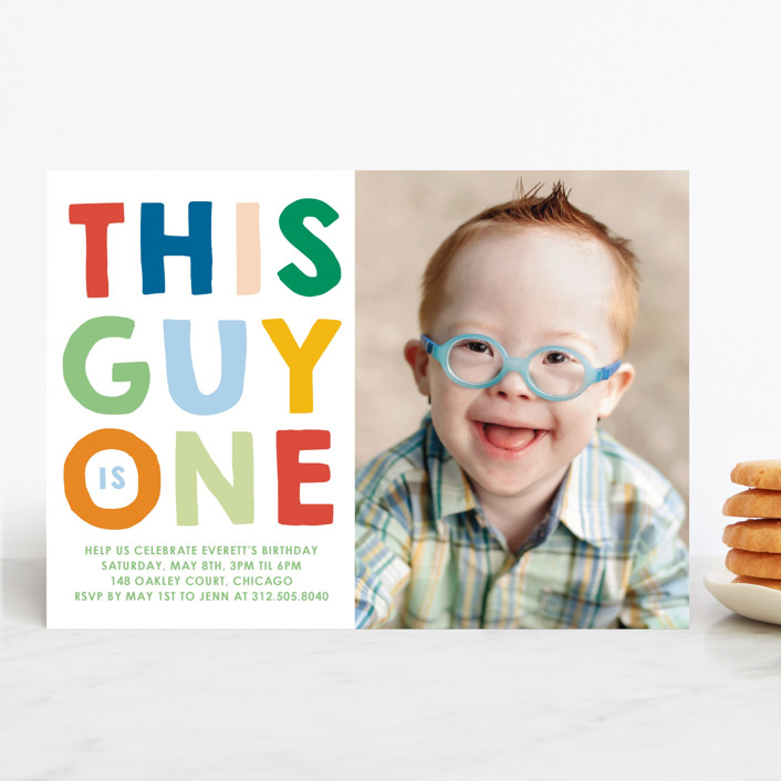 This Guy Children's Birthday Party Invitations by Baumbirdy | Minted
