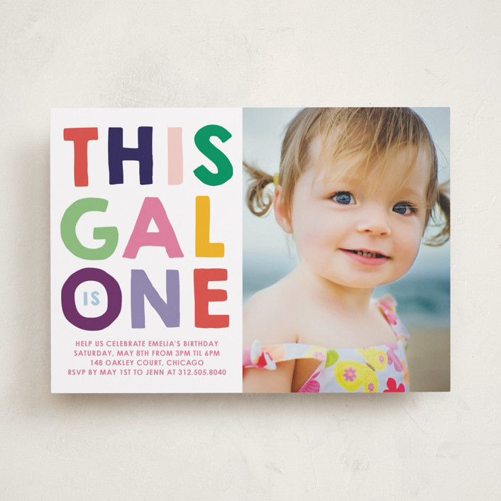 This Gal Children's Birthday Party Invitations by Baumbirdy | Minted