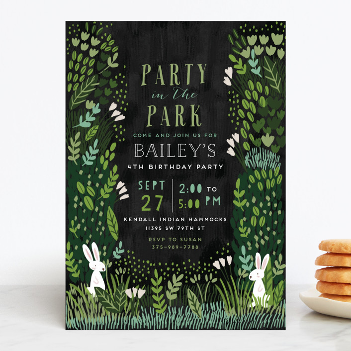 Party In The Park Children's Birthday Party Invitations by iamtanya ...