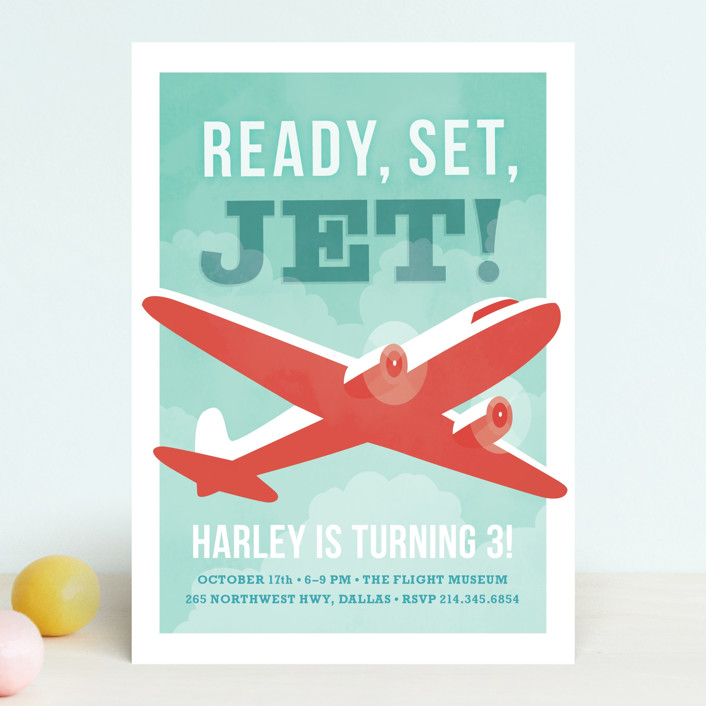 ready, set, jet! Children's Birthday Party Invitations by Susan Asbill ...