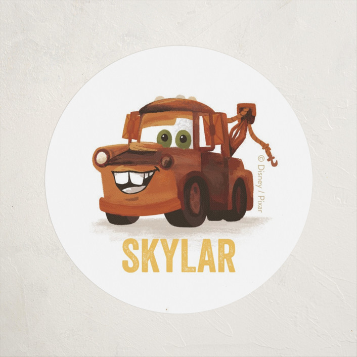 Disney and Pixar's Tow-riffic Mater Children's Birthday Party Stickers ...