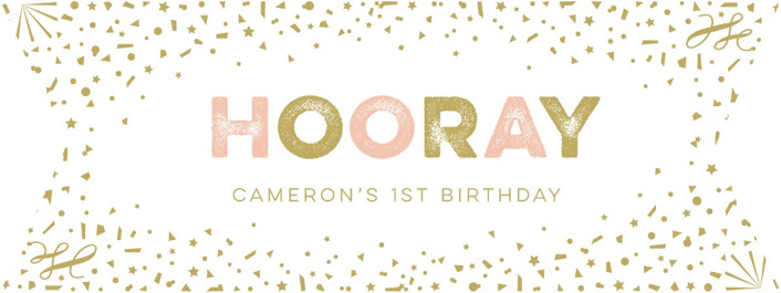 Hooray Confetti Children's Birthday Party Stickers by fatfatin | Minted