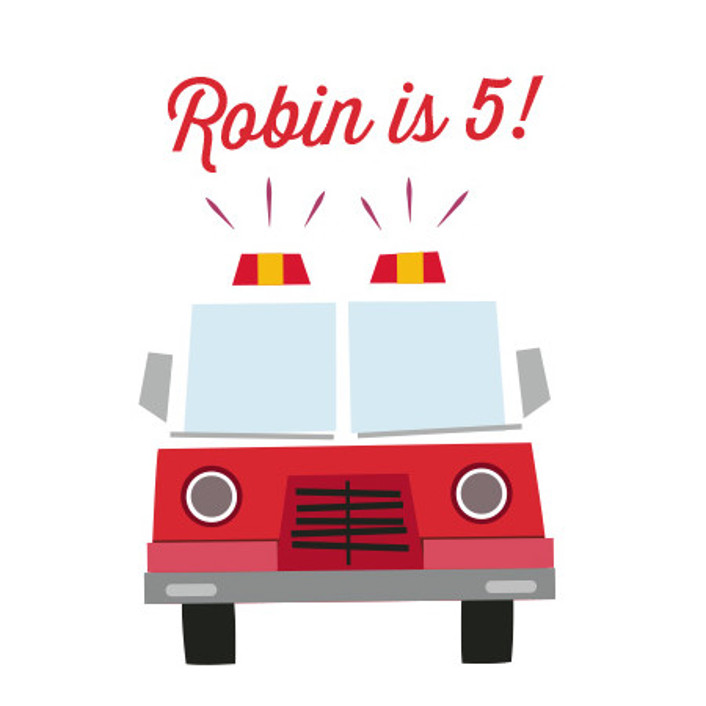 Engine Number Five Children's Birthday Party Stickers by Anna Elder ...