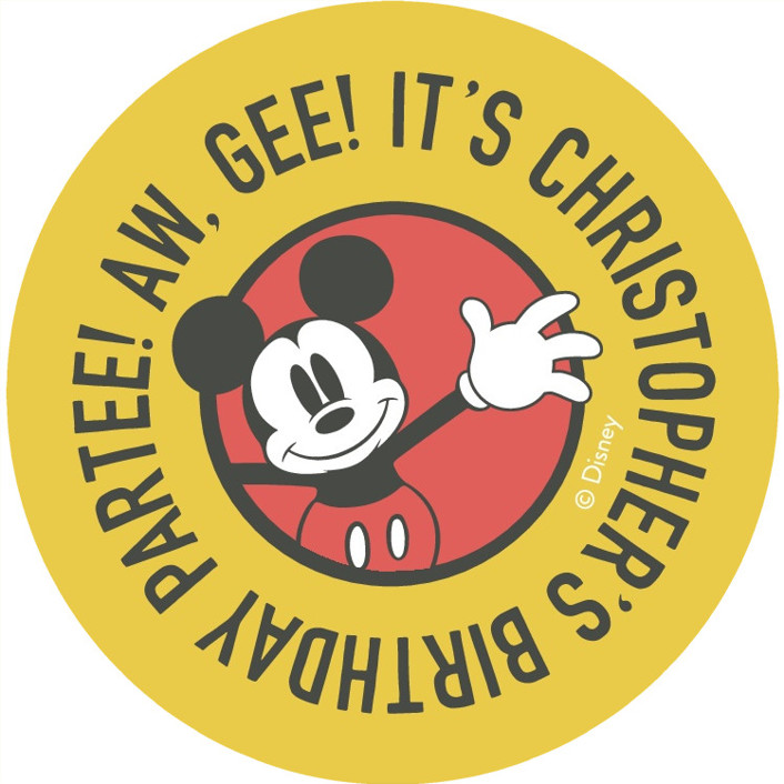 Disney Mickey Mouse Aw, Gee! Children's Birthday Party Stickers by ...