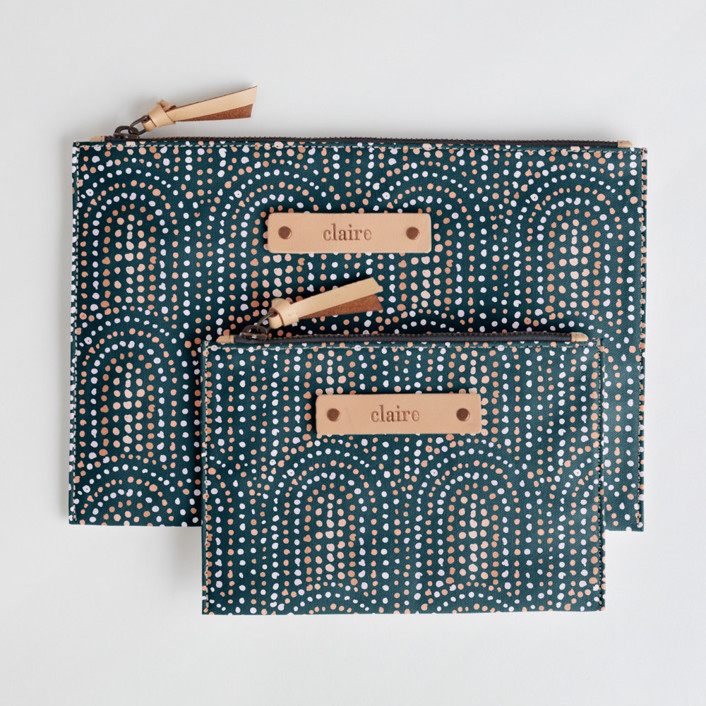 Modern Showers Catch-All Pouch Set by Jenna Holcomb | Minted