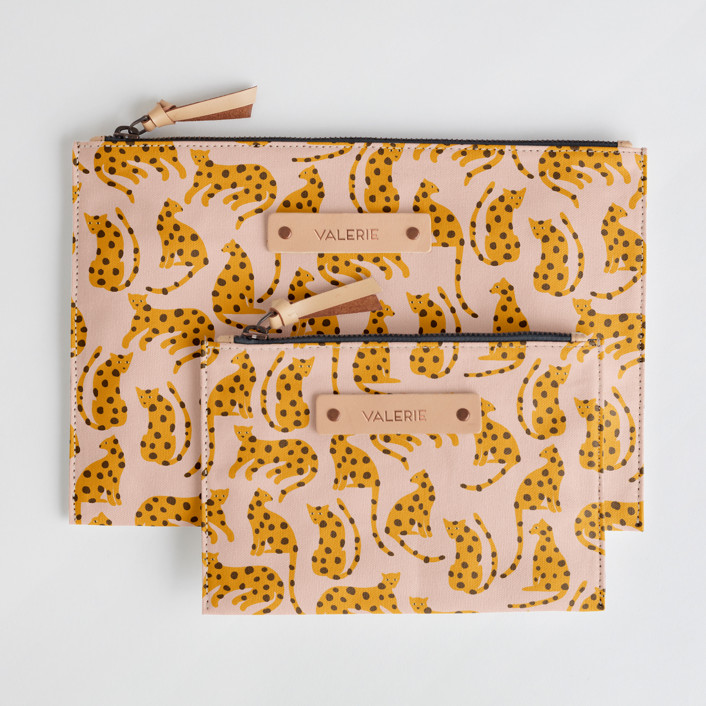 Cat Lounge Catch-All Pouch Set by Betsy Siber | Minted